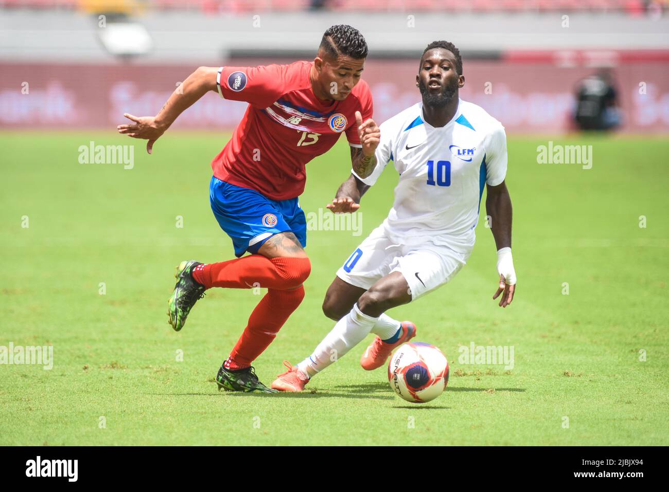 SAN JOSE, Costa Rica: Costa rican midfielder Gerson Torres in action ...