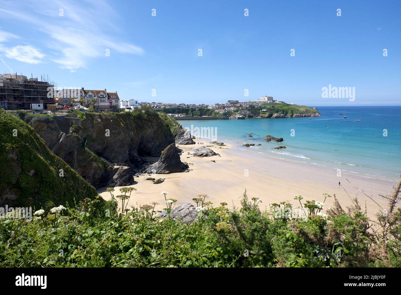 Newquay Cornwall England UK June 6 2022 town centre Stock Photo - Alamy