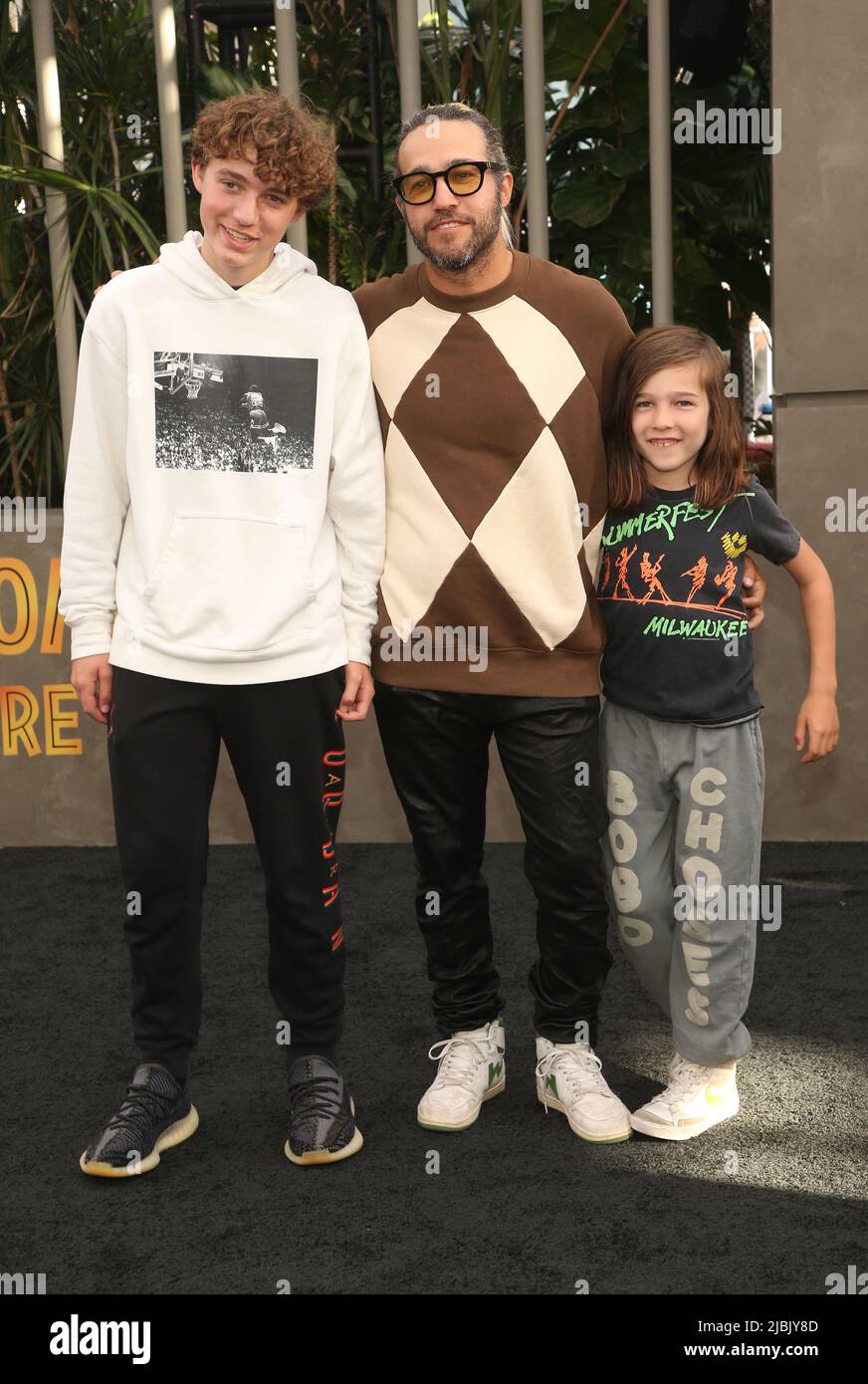 6 June 2022 - Hollywood, California - Pete Wentz, Bronx Wentz, Saint ...