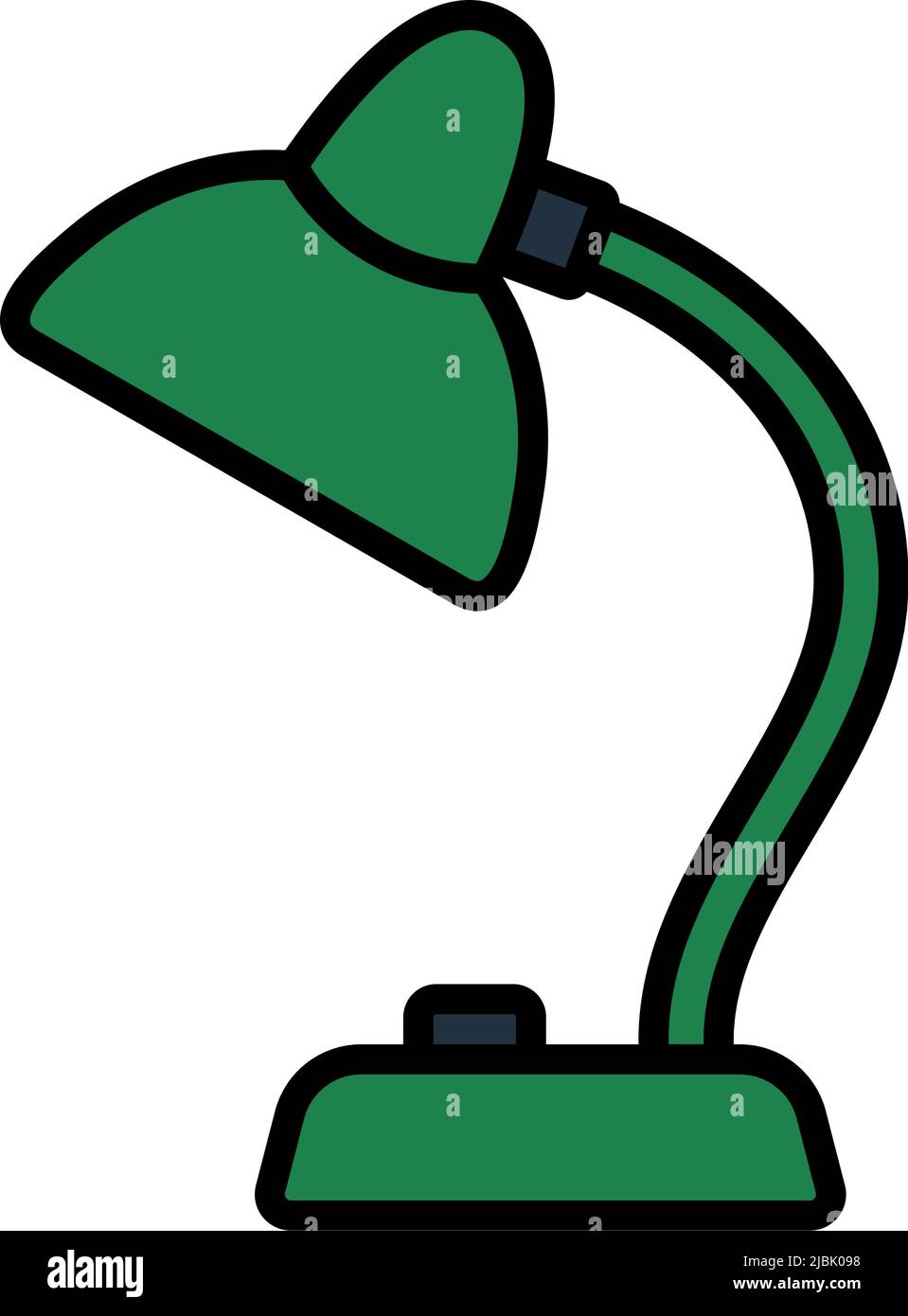 Icon Of Lamp. Editable Bold Outline With Color Fill Design. Vector ...