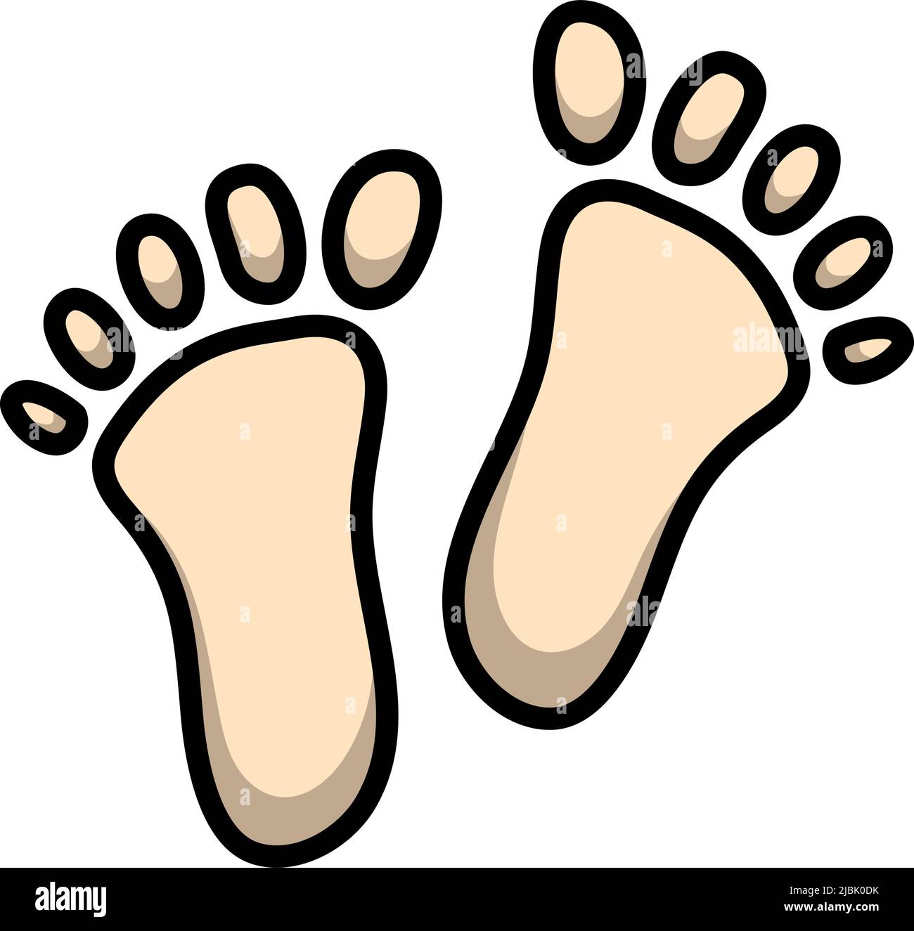Cartoon Foot Outline