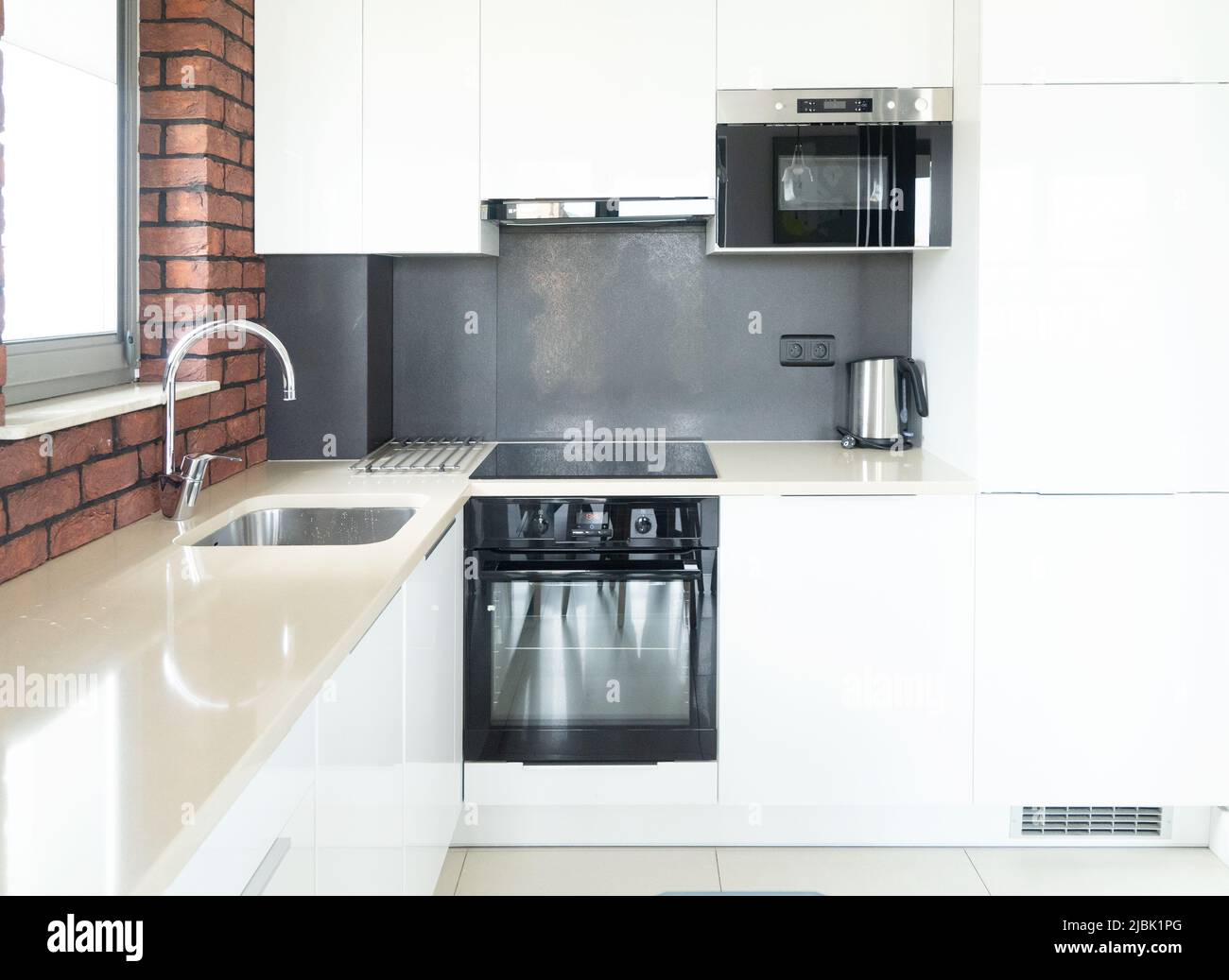 Blured kitchen background Stock Photo - Alamy