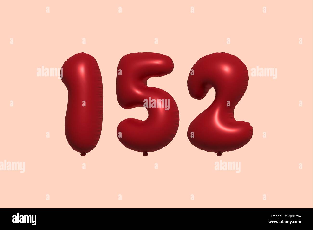 3d number 152 hi-res stock photography and images - Alamy