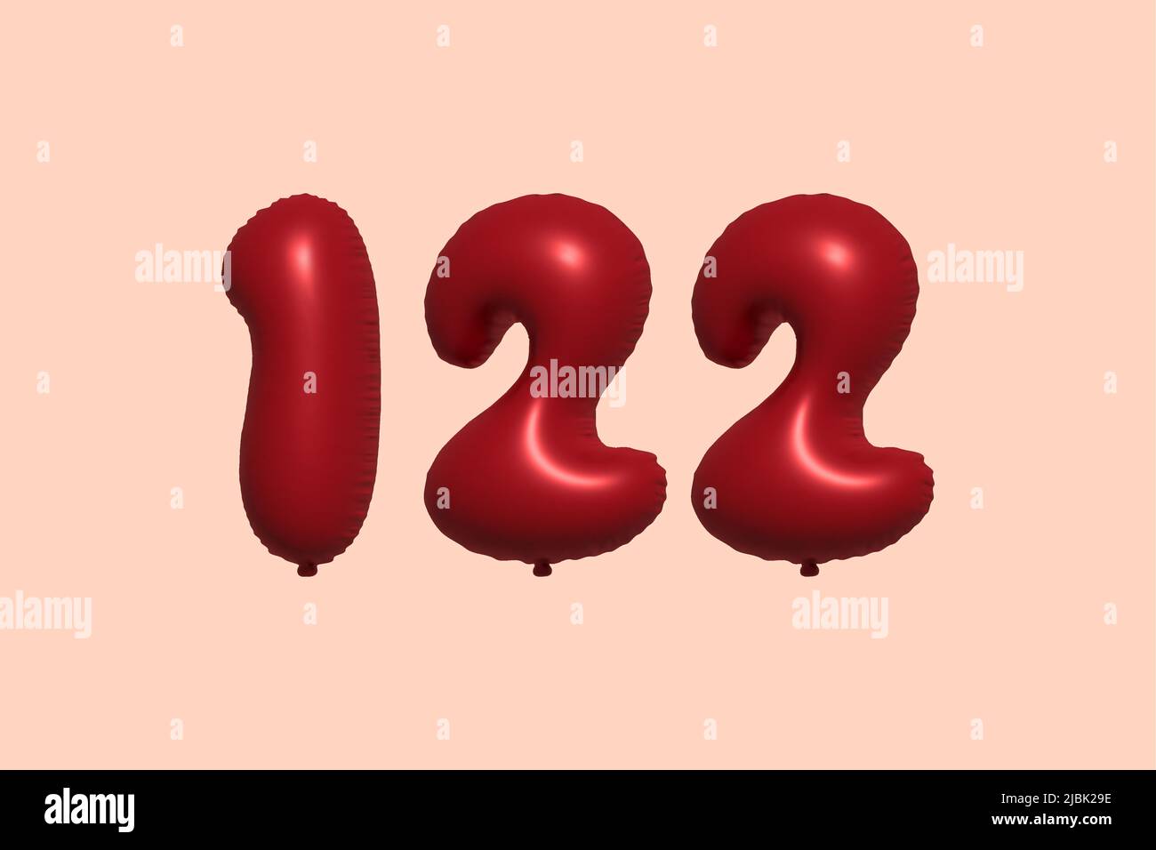 3d number 122 hi-res stock photography and images - Alamy