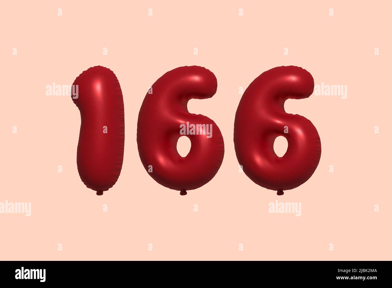 165 3d number balloon made of realistic metallic air balloon 3d ...