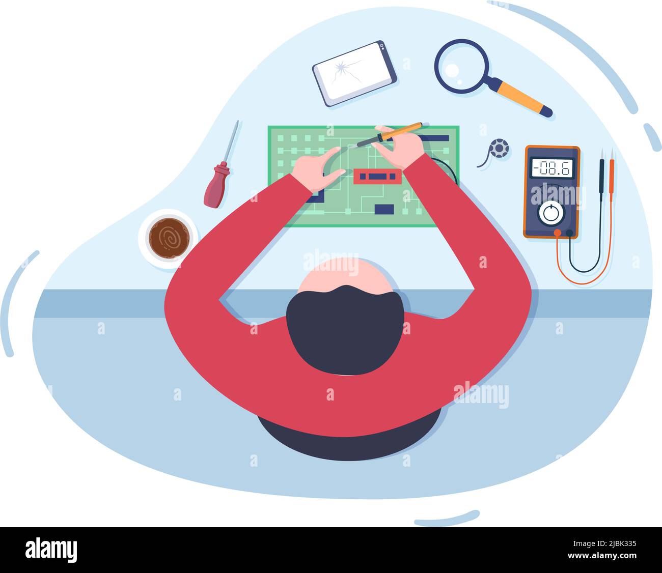 Mobile Repair of a Telephone or Smartphone Electronics Service with ...