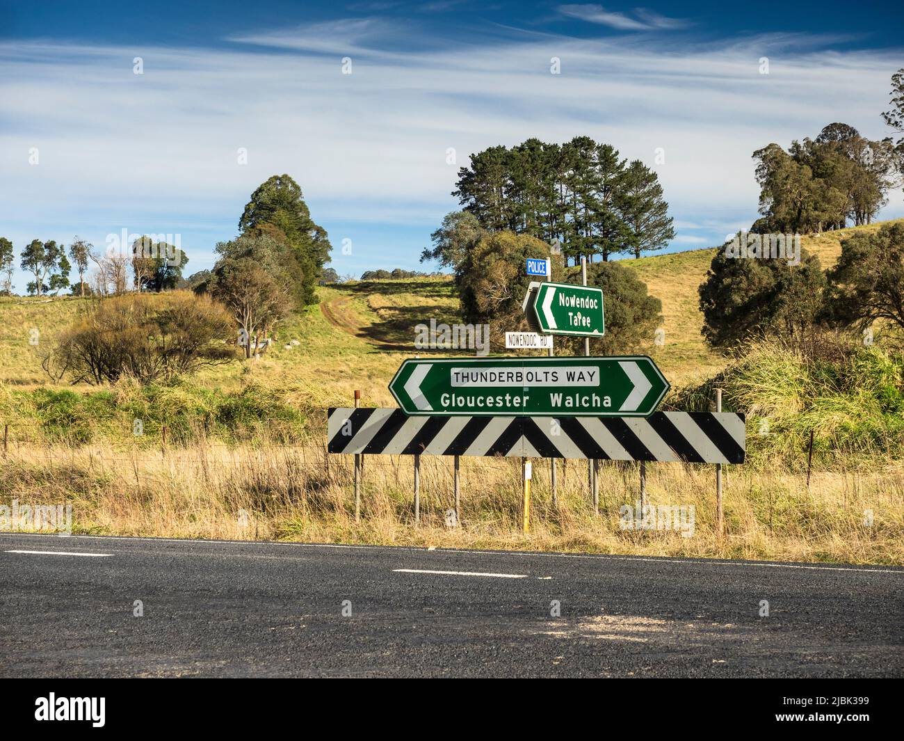 Chevron road sign australia hi-res stock photography and images - Alamy