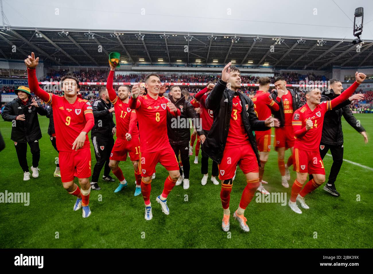 CARDIFF, WALES - 05 JUNE 2022: Wales' Harry Wilson, Wales' Brennan ...
