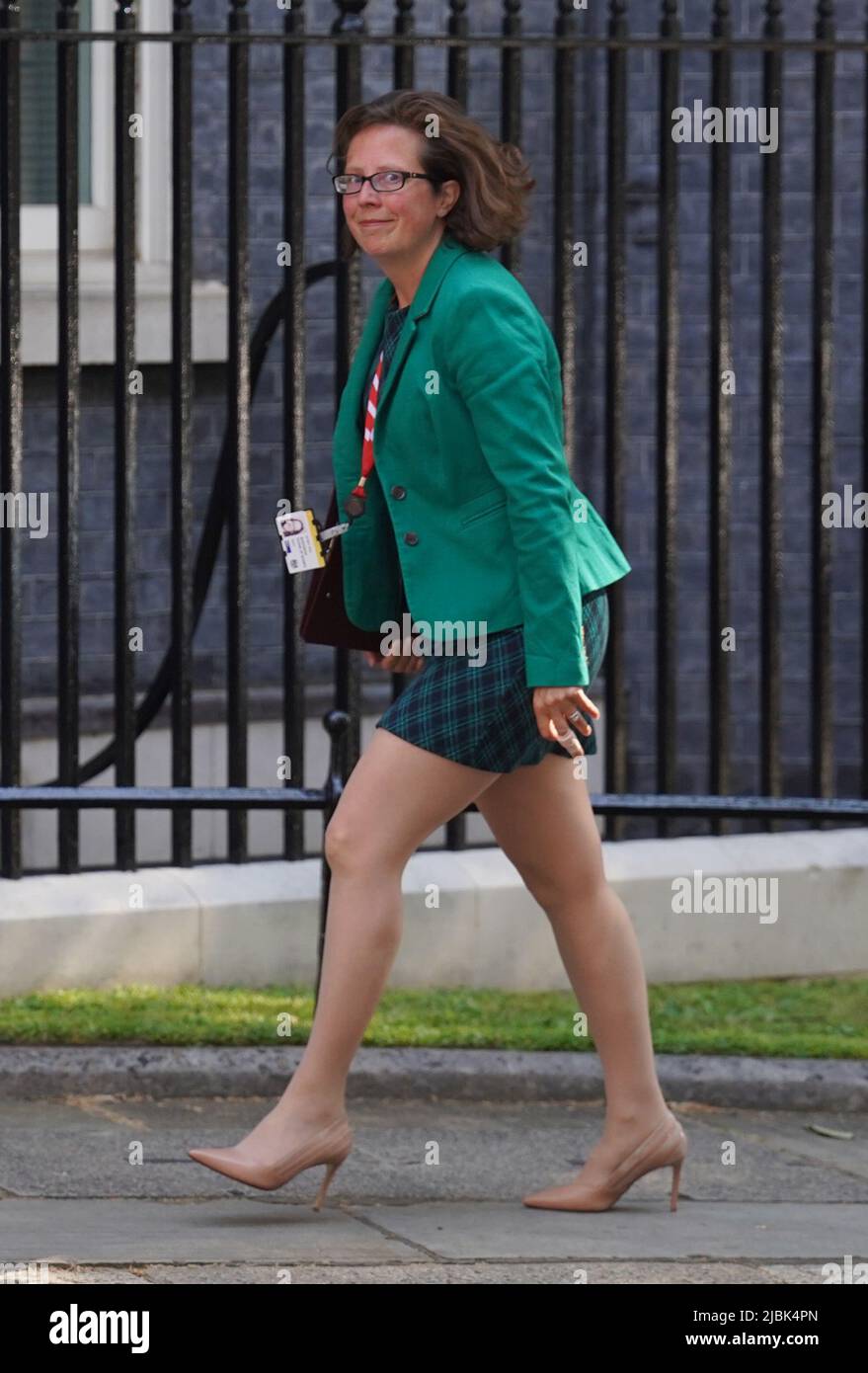 Leader of the House of Lords Baroness Evans of Bowes Park arrives for a ...