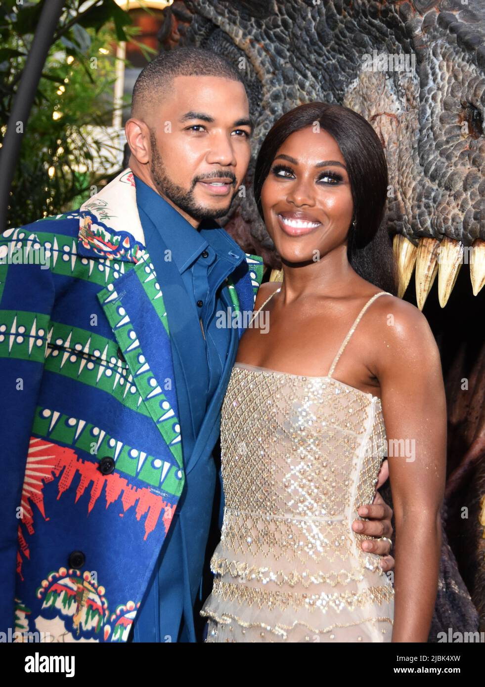 Hollywood, California, USA 6th June 2022 Actor Alano Miller and Actress ...