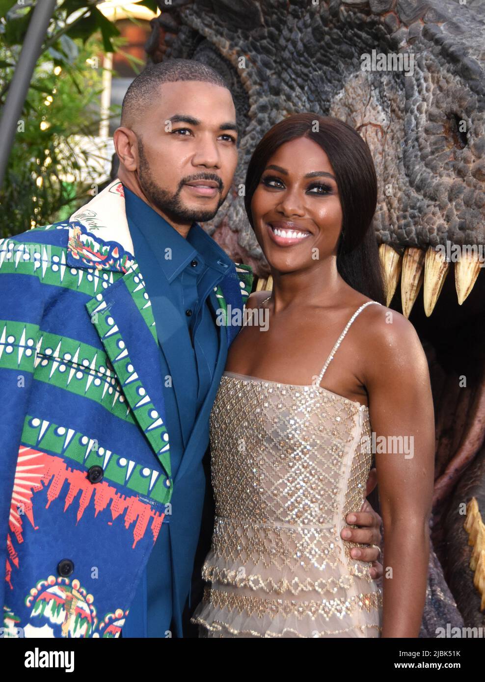 Hollywood, California, USA 6th June 2022 Actor Alano Miller and Actress ...