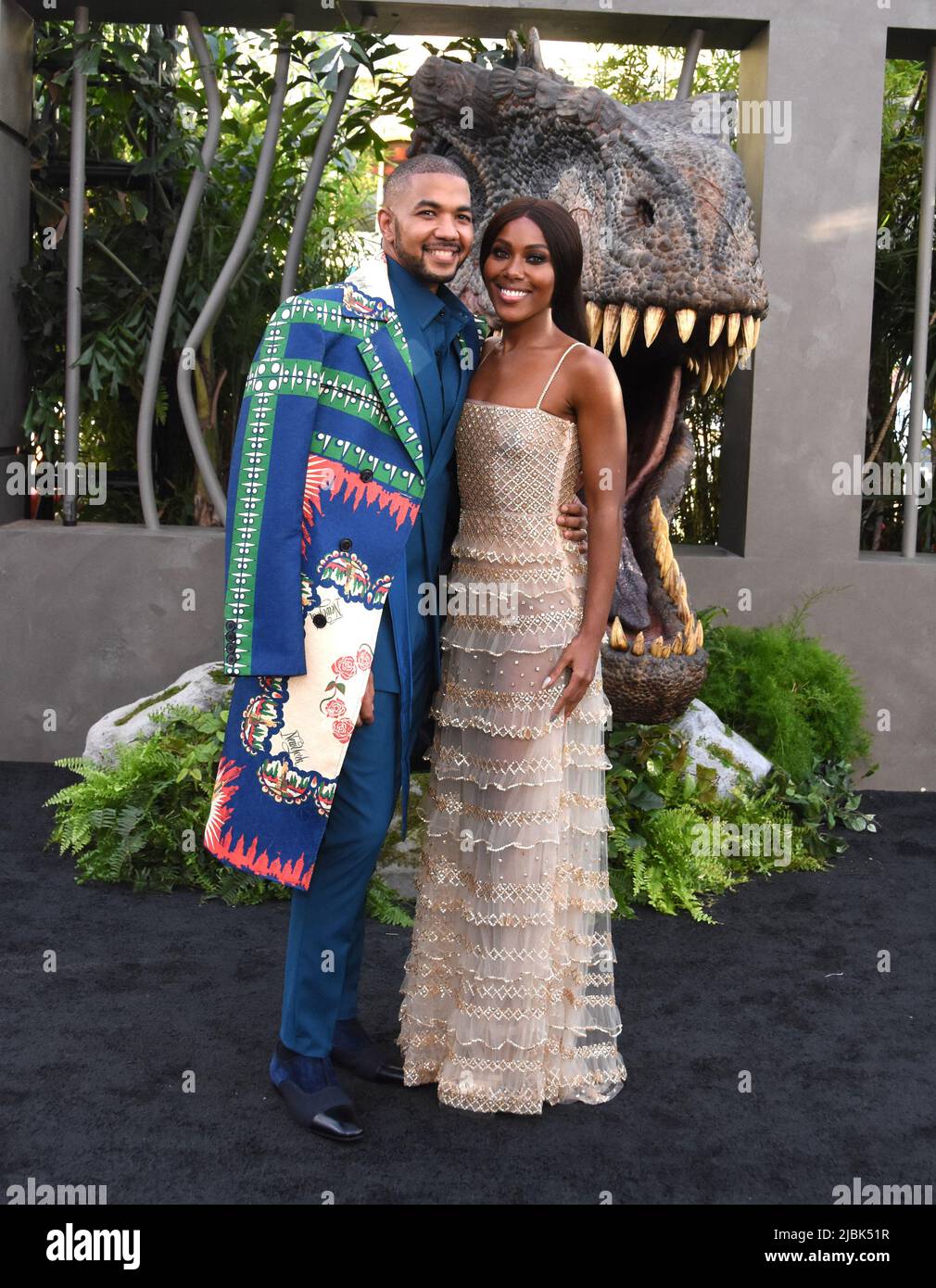 Hollywood, California, USA 6th June 2022 Actor Alano Miller and Actress ...