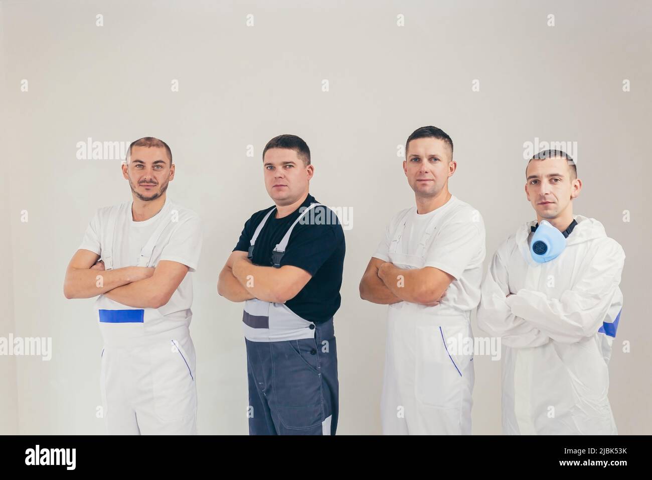 Team young construction workers hi-res stock photography and images - Alamy