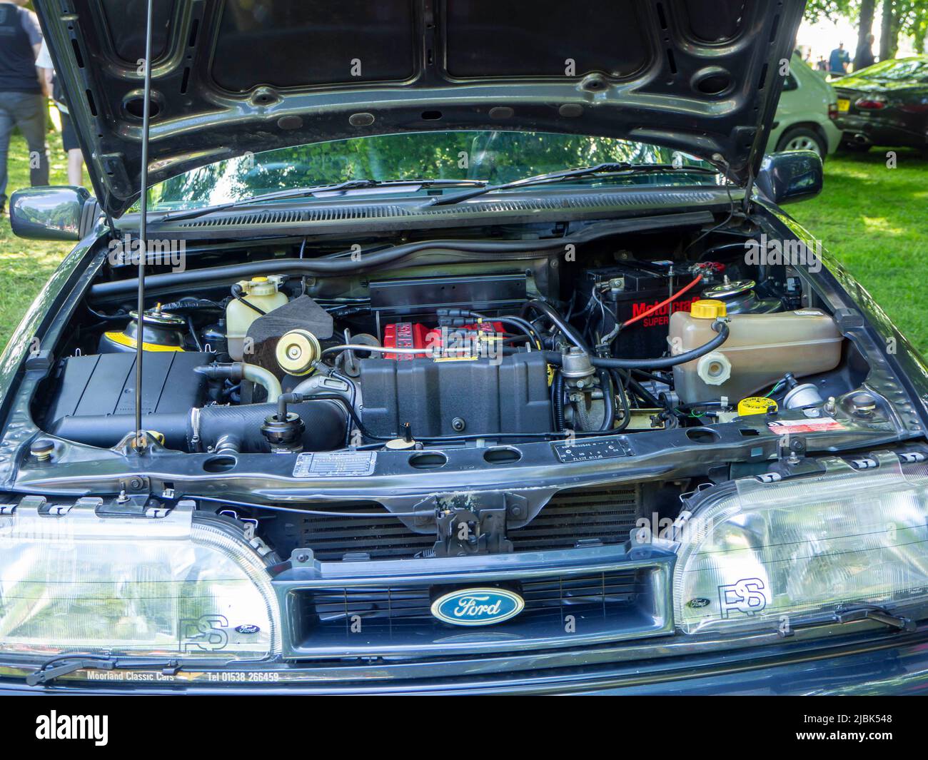 Ford Sierra Cosworth engine on display Stock Photo - Alamy