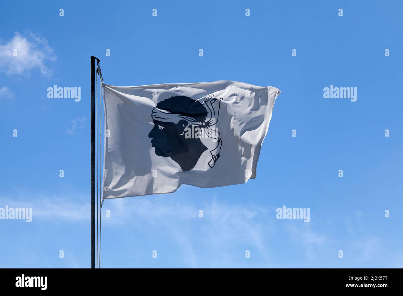 Corsica moors head flag hi-res stock photography and images - Alamy