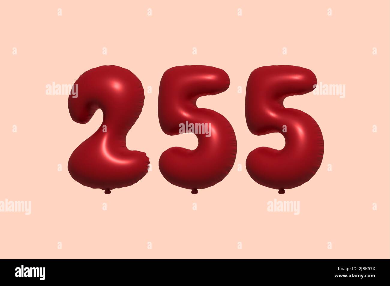3d number 255 hi-res stock photography and images - Alamy