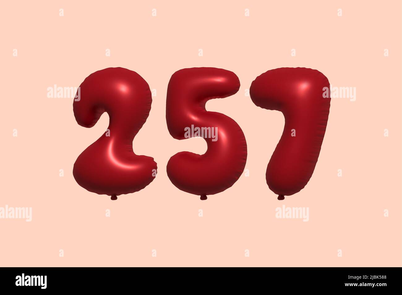 3d number 257 Stock Vector Images - Alamy