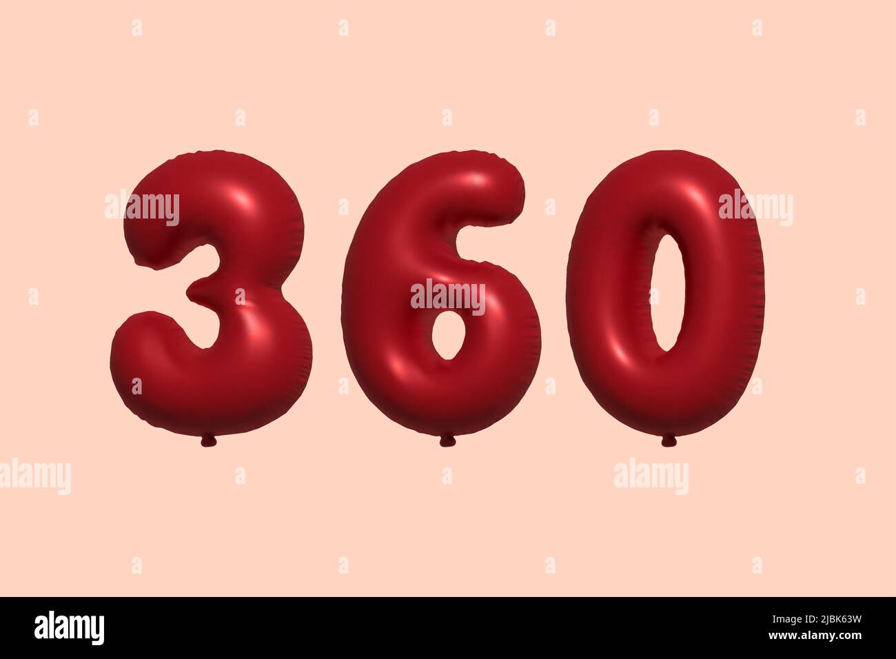 3d number 360 hi-res stock photography and images - Alamy