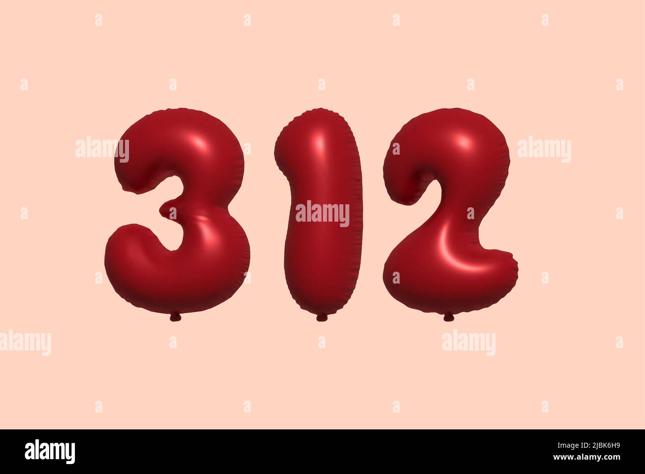 3d number 312 hi-res stock photography and images - Alamy