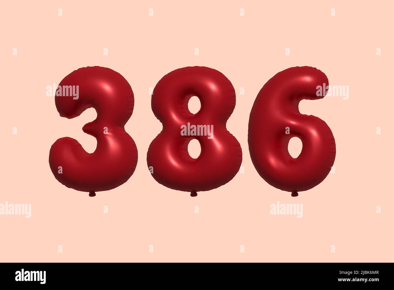 3d number 386 hi-res stock photography and images - Alamy