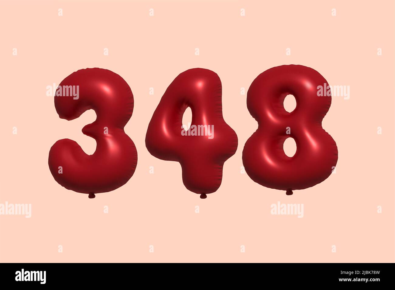 3d number 348 hi-res stock photography and images - Alamy