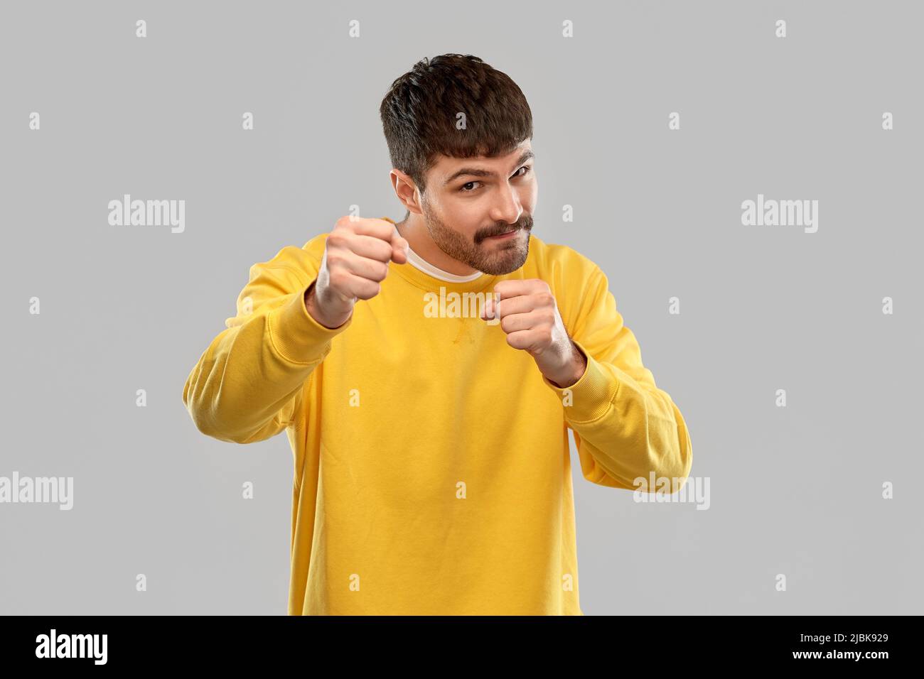 Fighting stance angry hi-res stock photography and images - Alamy