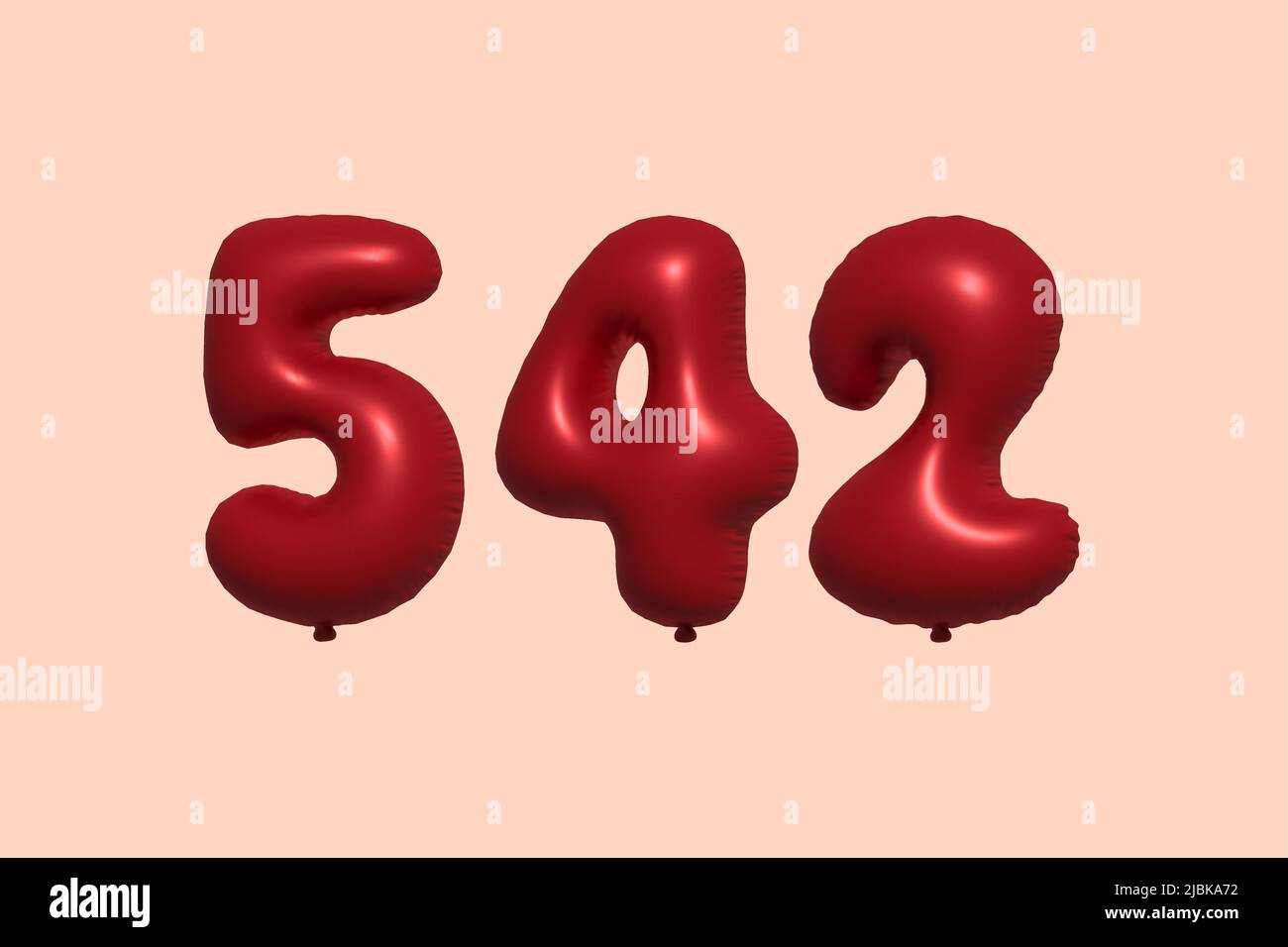 3d number 542 hi-res stock photography and images - Alamy