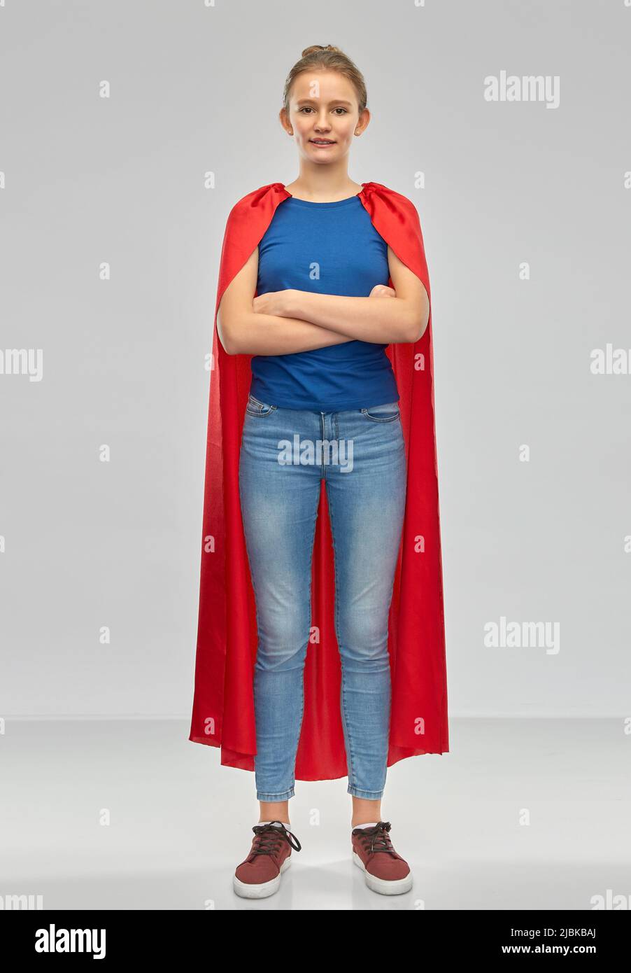 Girl in red cape hi-res stock photography and images - Alamy