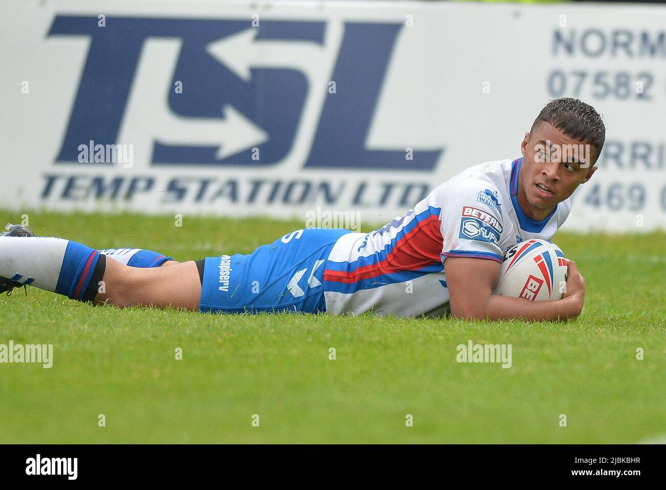 Wakefield, England - 5 June 2022 - Wakefield Trinity's Corey Hall ...