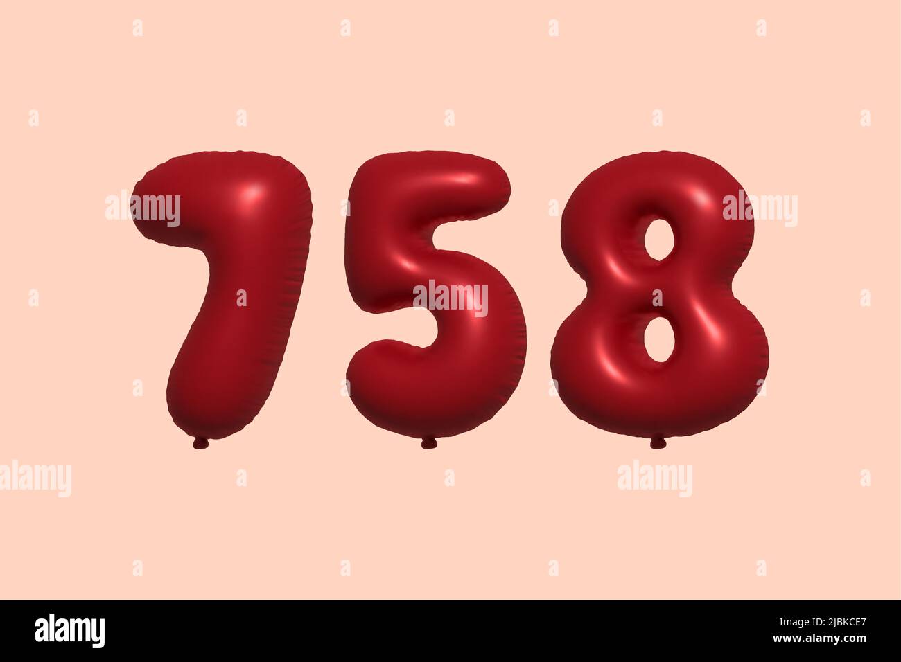 3d number 758 hi-res stock photography and images - Alamy