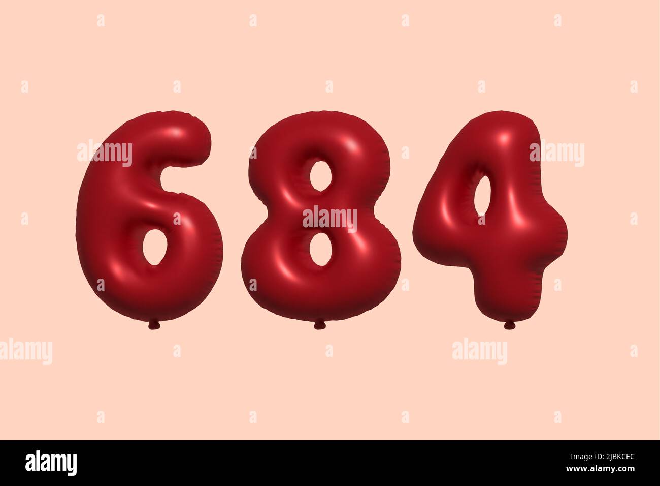 3d number 684 hi-res stock photography and images - Alamy