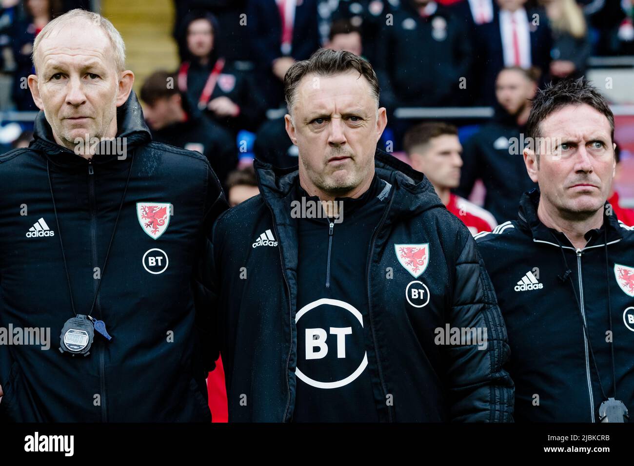 CARDIFF, WALES - 05 JUNE 2022: Wales’ Goalkeepers’ Coach Tony Roberts ...