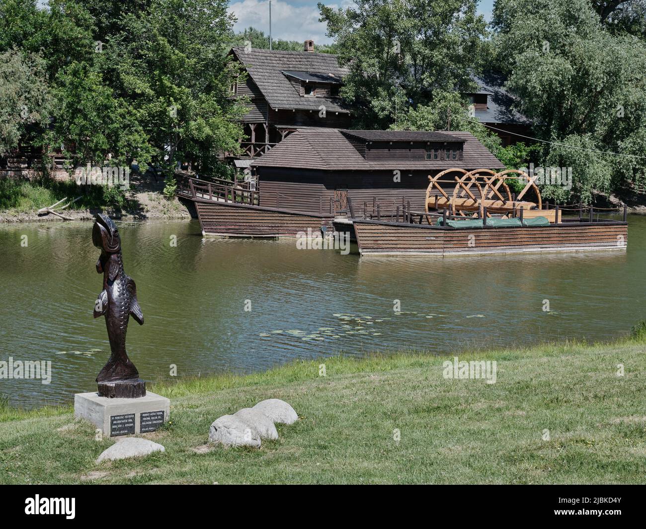 The water mill in Kolárovo is a nicely reconstructed floating water ...
