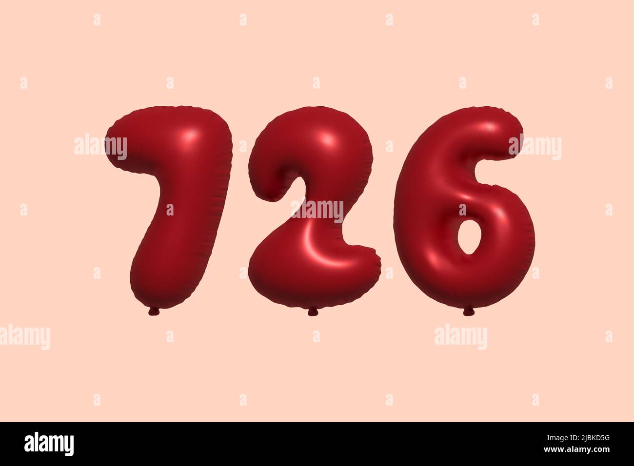 3d number 726 hi-res stock photography and images - Alamy