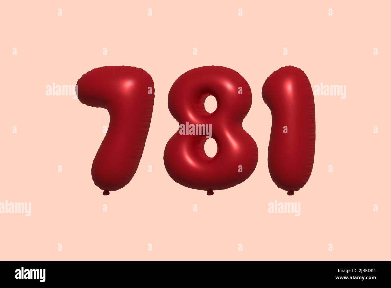 3d number 781 hi-res stock photography and images - Alamy