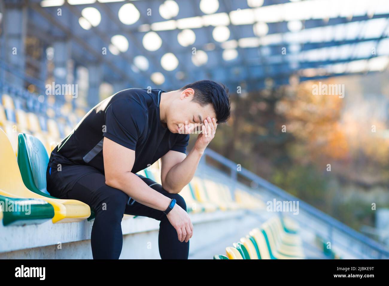 Exhausted athlete after race hi-res stock photography and images - Alamy