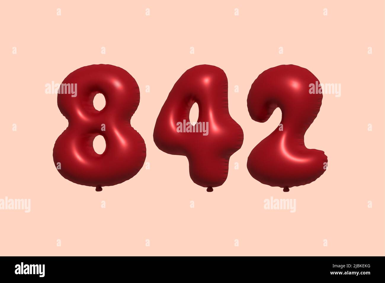 3d number 842 hi-res stock photography and images - Alamy