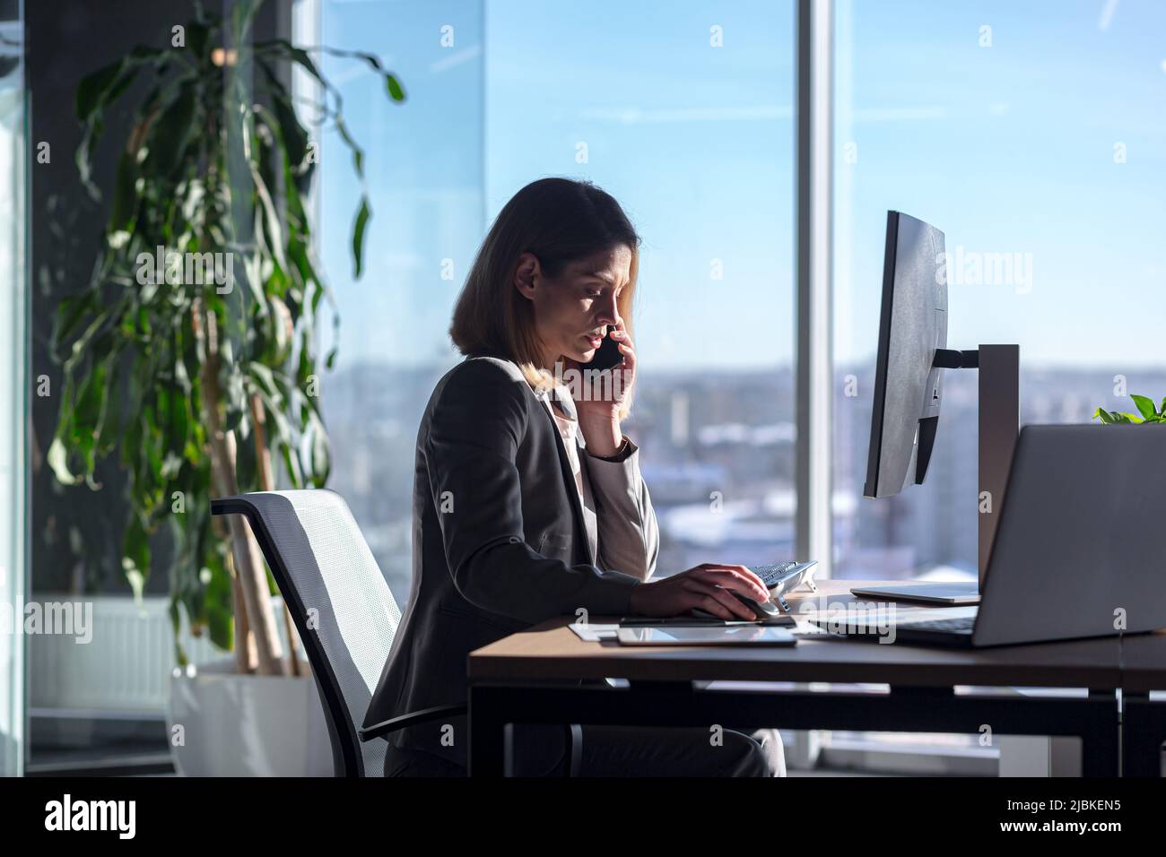 Female Writing At Desk Silhouette Outlines