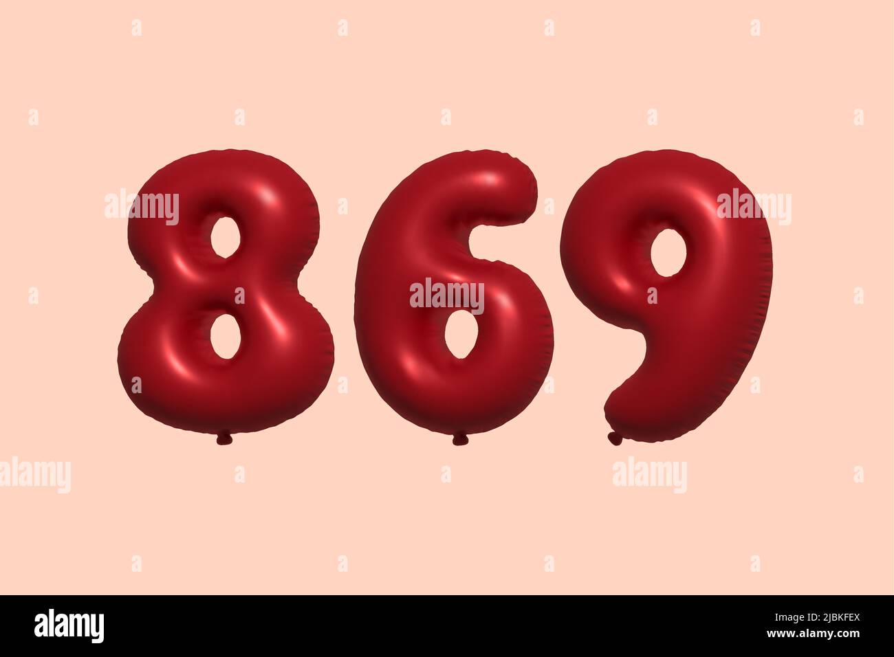 Balloon number 869 Stock Vector Images - Alamy