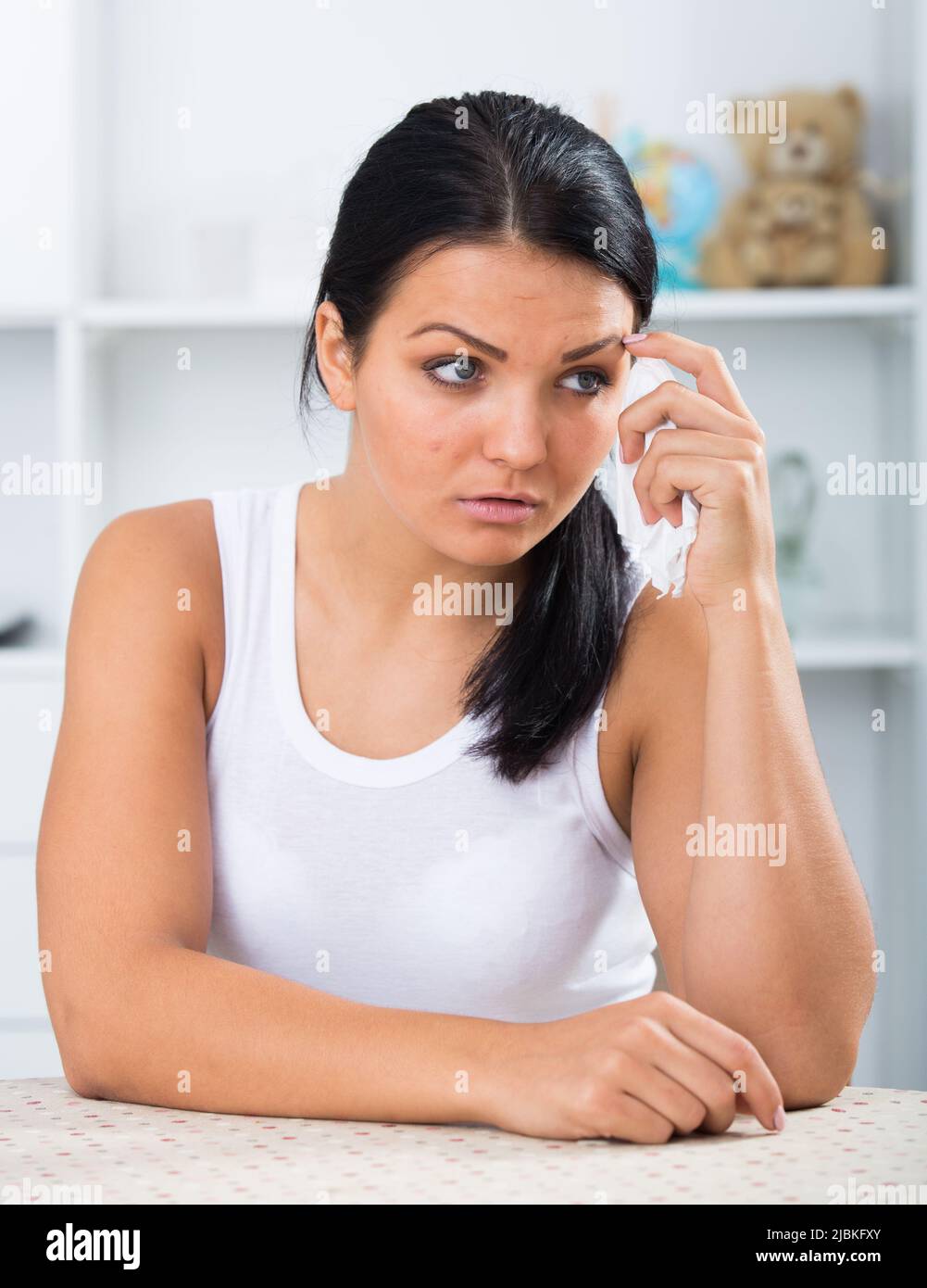 Young crying woman Stock Photo - Alamy
