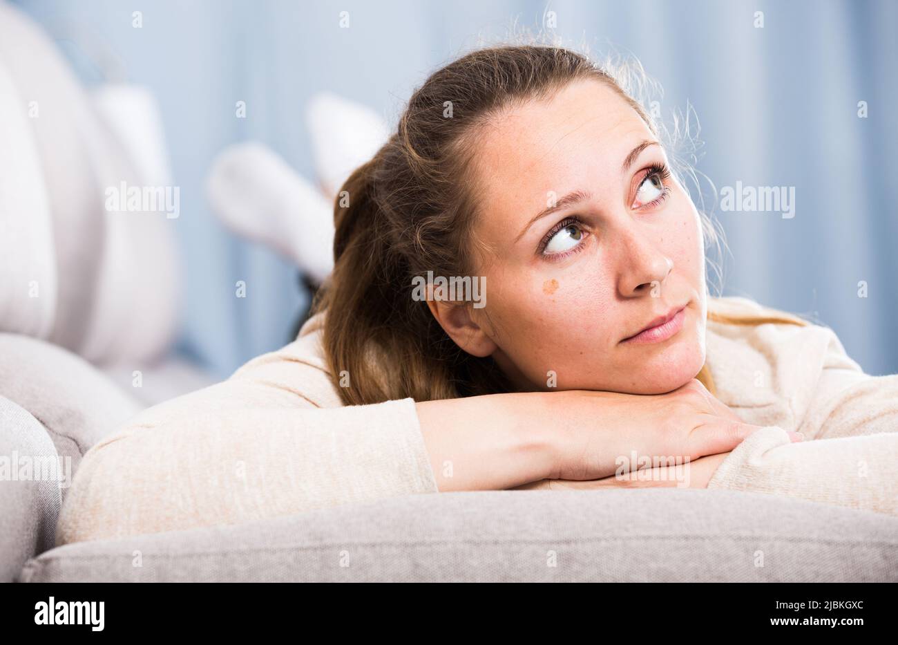Woman feeling sad Stock Photo - Alamy