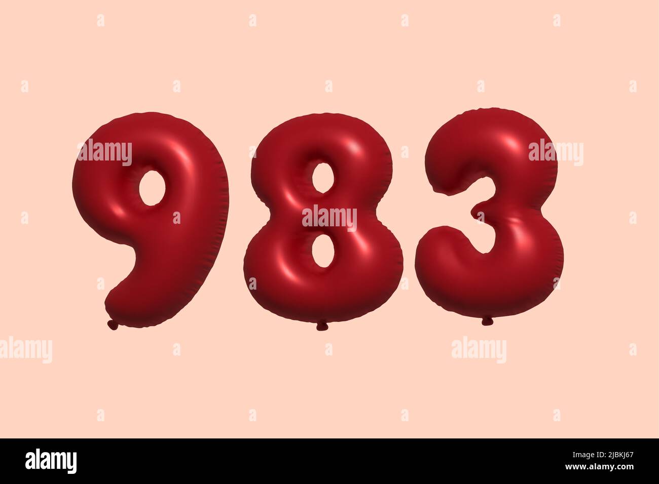 Balloon number 983 hi-res stock photography and images - Alamy