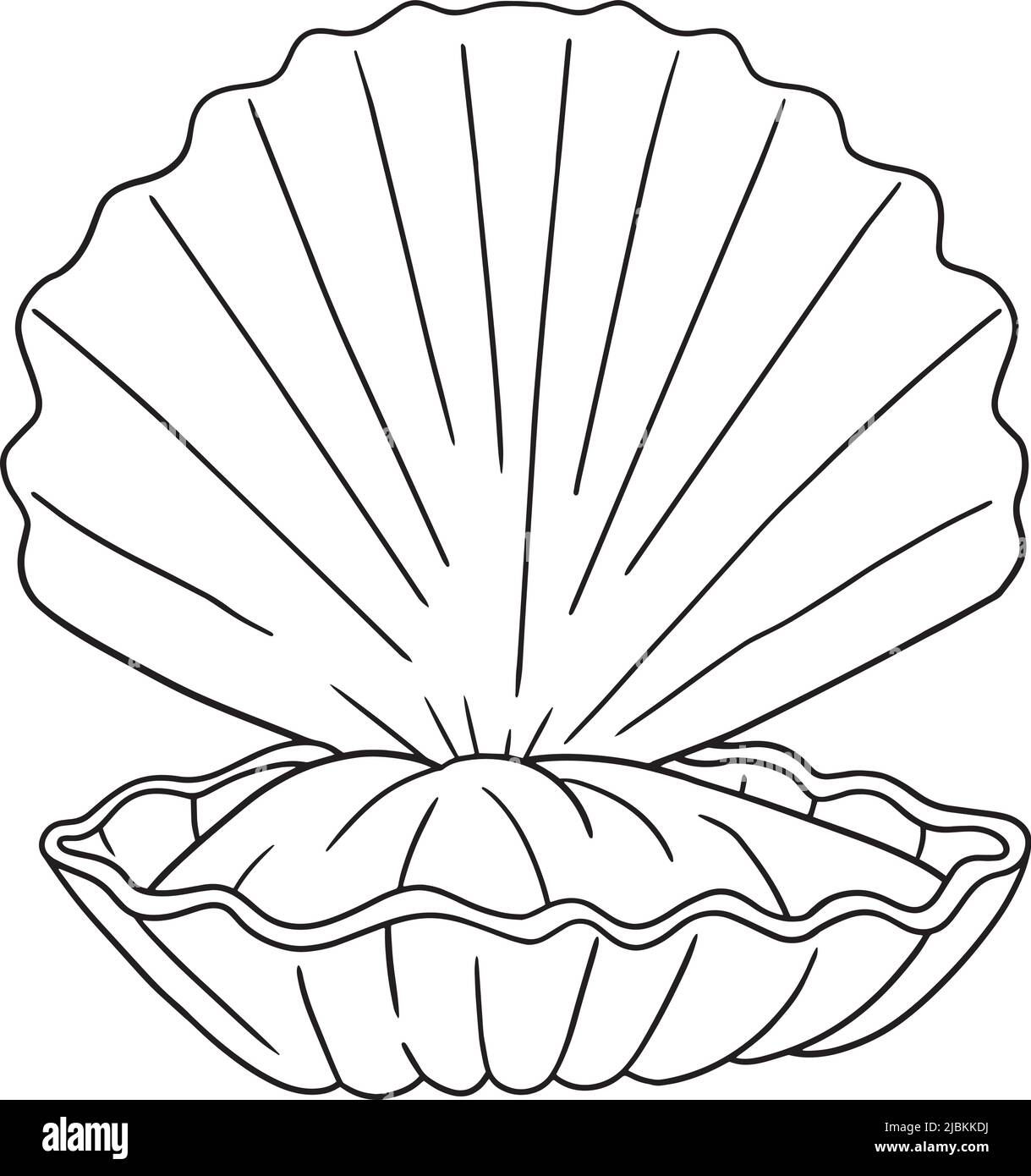 Clam Shell Coloring Page