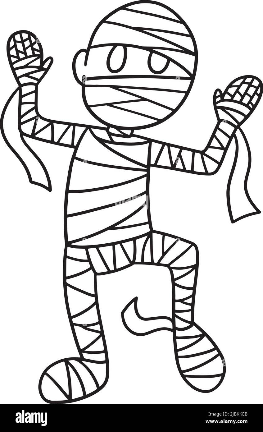Halloween Mummy Coloring Pages
