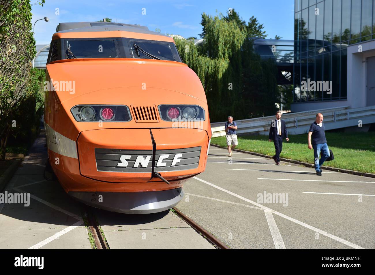Brno, Czech Republic. 07th June, 2022. France's high-speed train TGV is ...