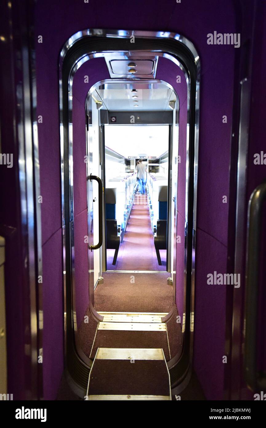 Brno, Czech Republic. 07th June, 2022. France's high-speed train TGV is ...