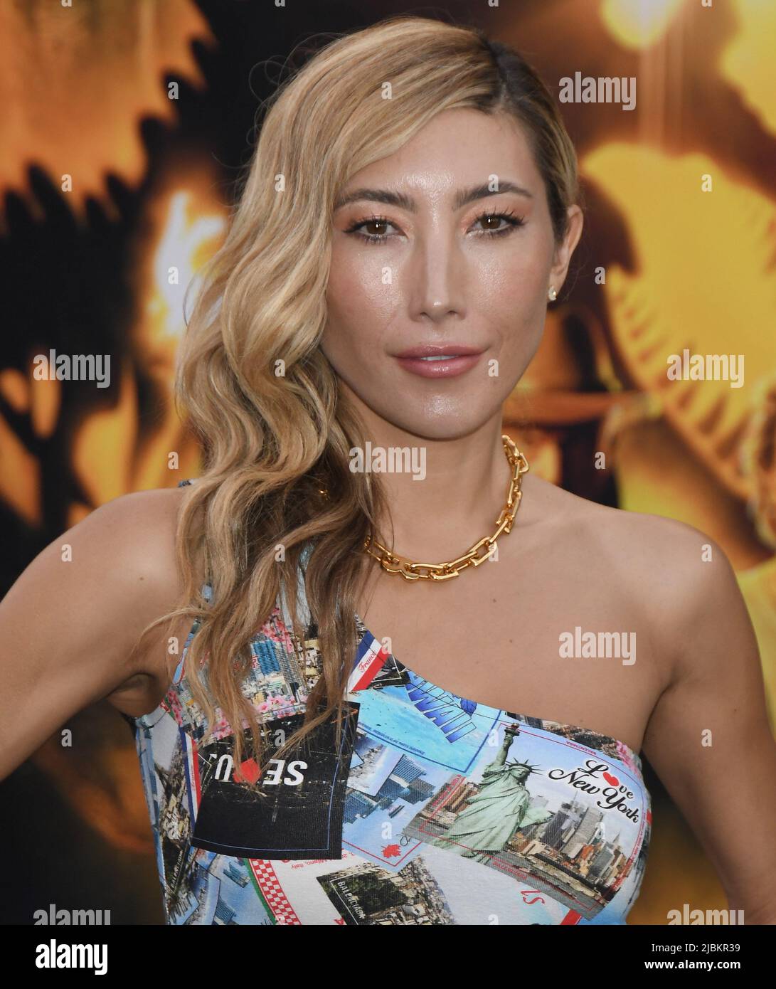 Dichen Lachman arrives at the Universal Pictures' JURASSIC WORLD ...
