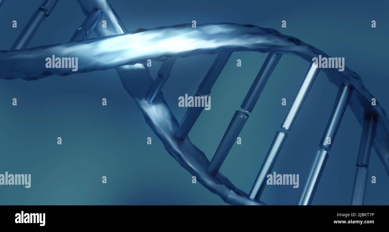 Image blue dna strand hi-res stock photography and images - Alamy