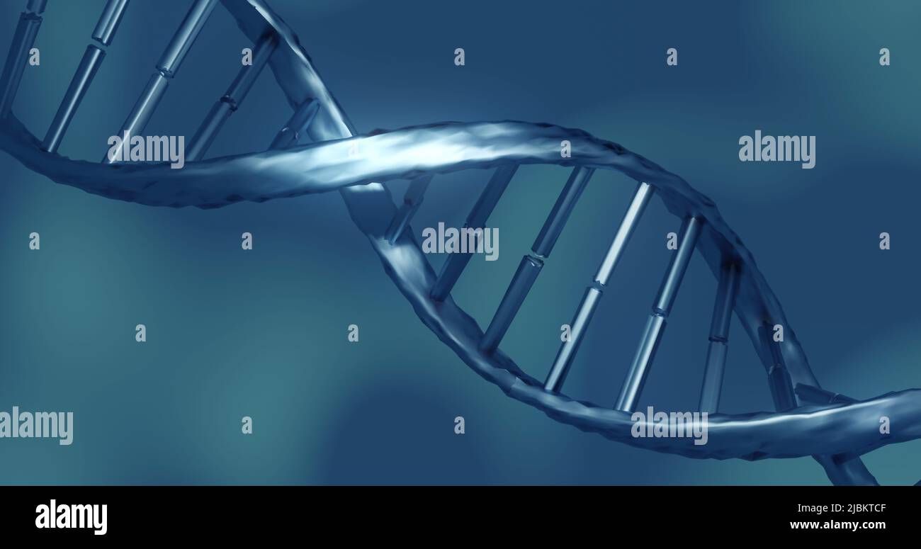 Dna strand blue hi-res stock photography and images - Alamy