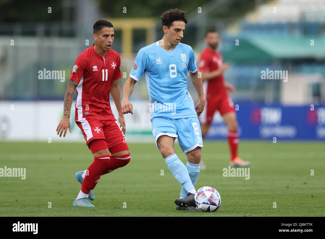 Serravalle, Italy, 5th June 2022. Michael Battistini of San Marino ...